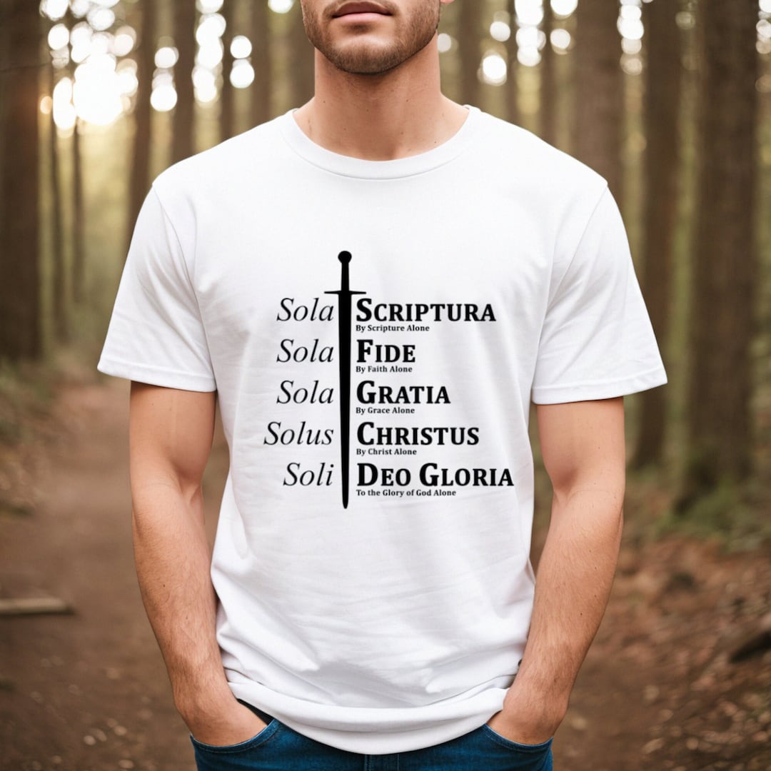 Christian Five Solas Reformation Tshirt John Calvin Shirt - Etsy