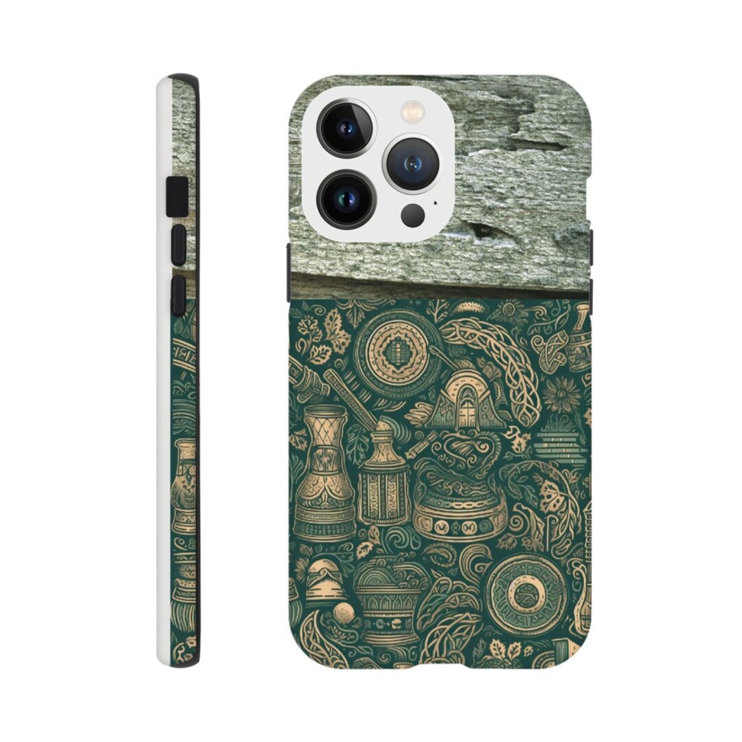 Celtic Irish Culture Wood Design Apple Tough Case Phone Case - Etsy UK
