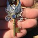 Wing Key With Blue Rhinestone - Etsy