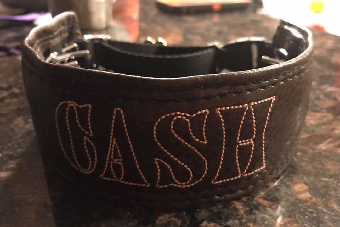 Embroidered Leather Prong Collar Cover - Etsy