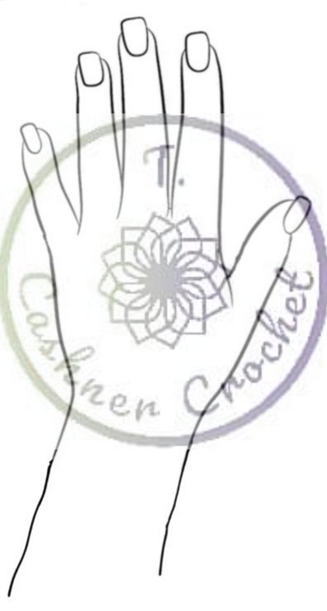 Fingerless Glove/ Hand Display Template - Etsy Australia