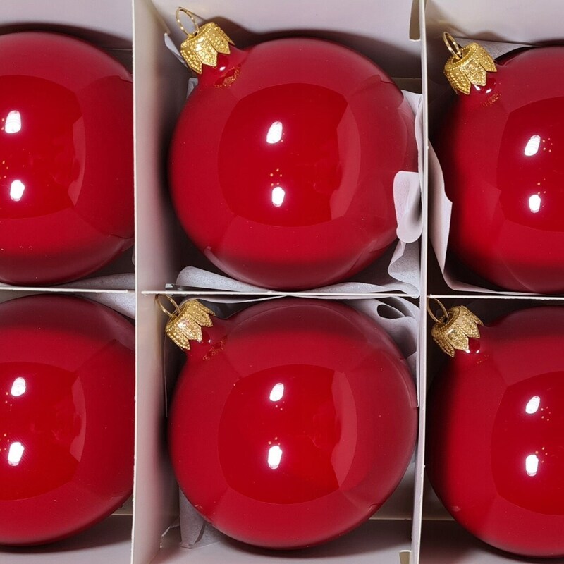 Red Ball Ornament - Etsy