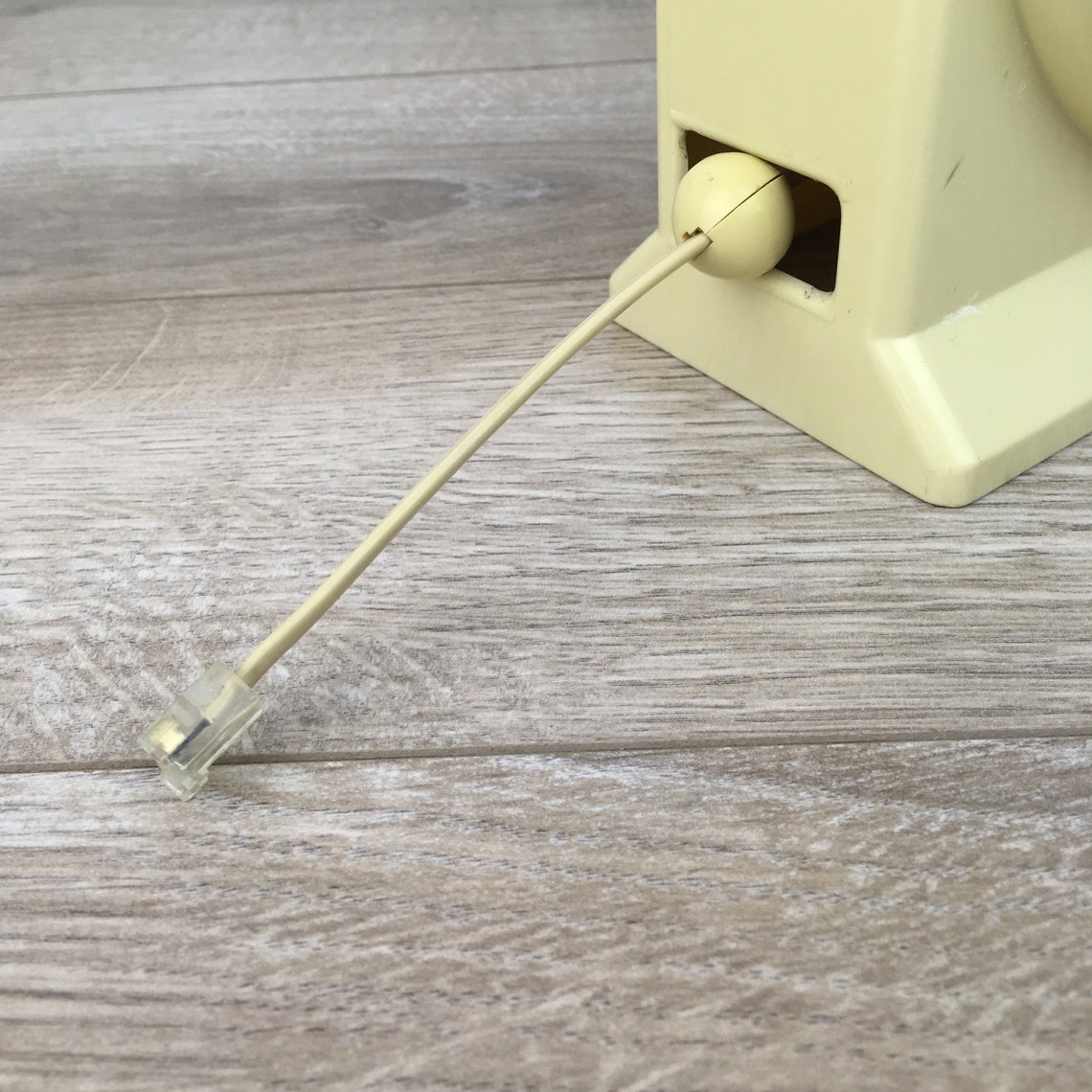 Vintage Telephone Cord Reel w/ Handle Long Phone Line | Etsy