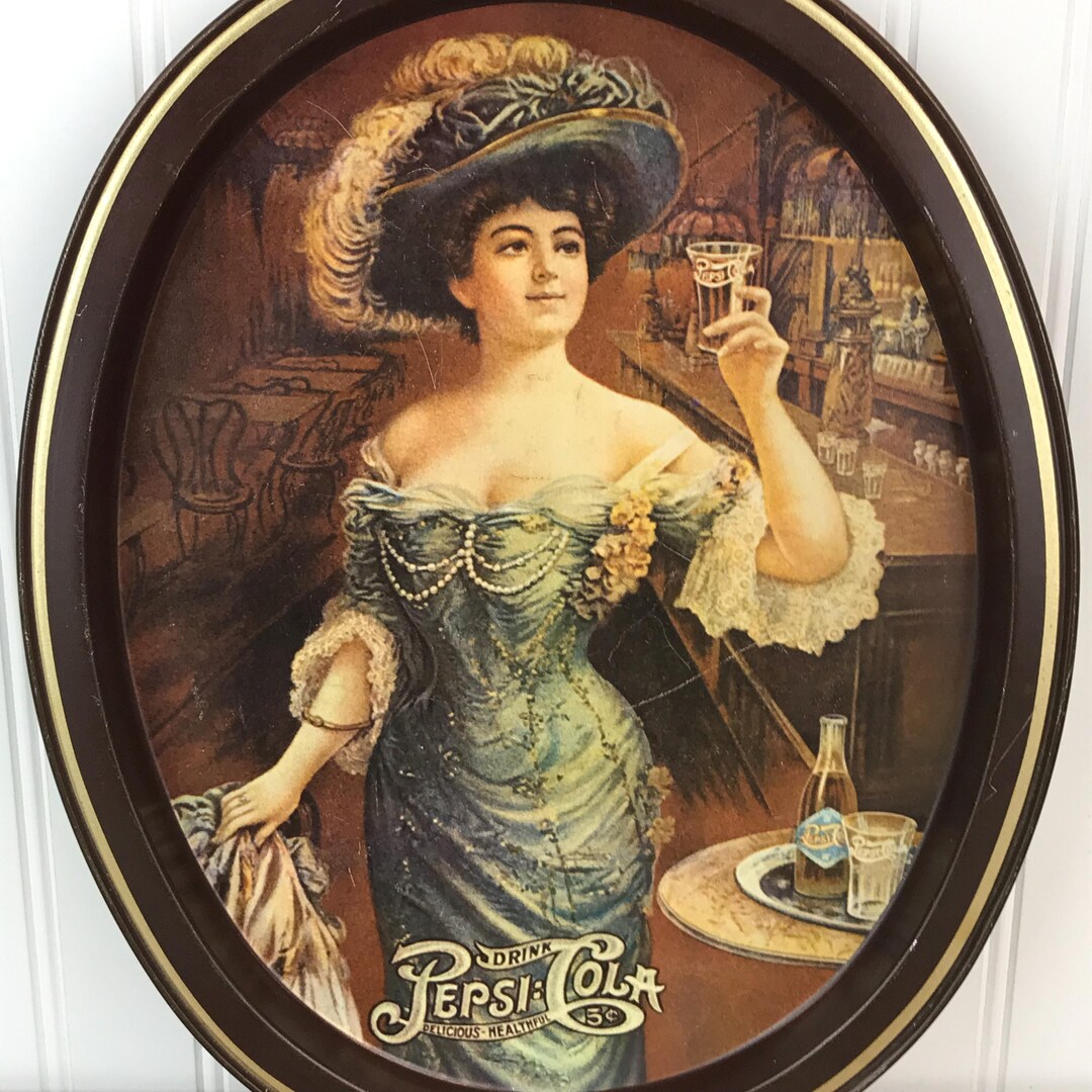 Vintage Pepsi Co. Advertising From the 70's / Metal Serving Tray With ...