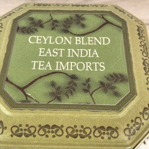 Vintage Ceylon Blend East India Tea Imports, Tea Tin, Small Tin ...