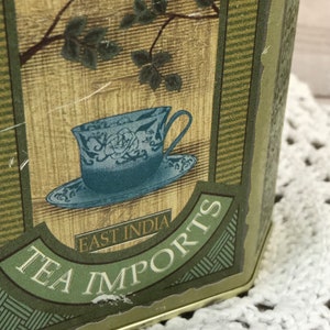 Vintage Ceylon Blend East India Tea Imports, Tea Tin, Small Tin ...