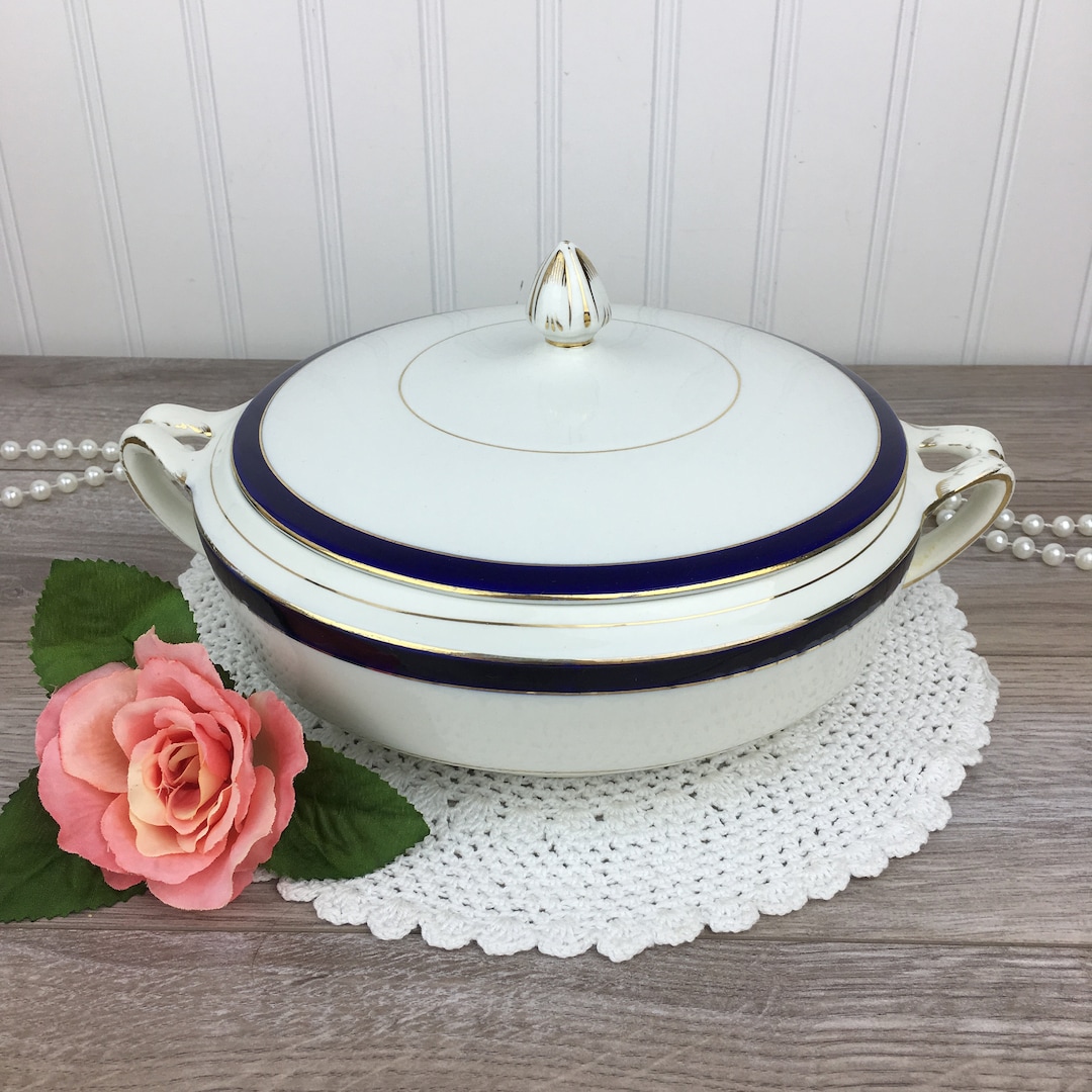 Vintage Alfred Meakin Porcelain Tureen, Covered Vegetable Serving Dish ...