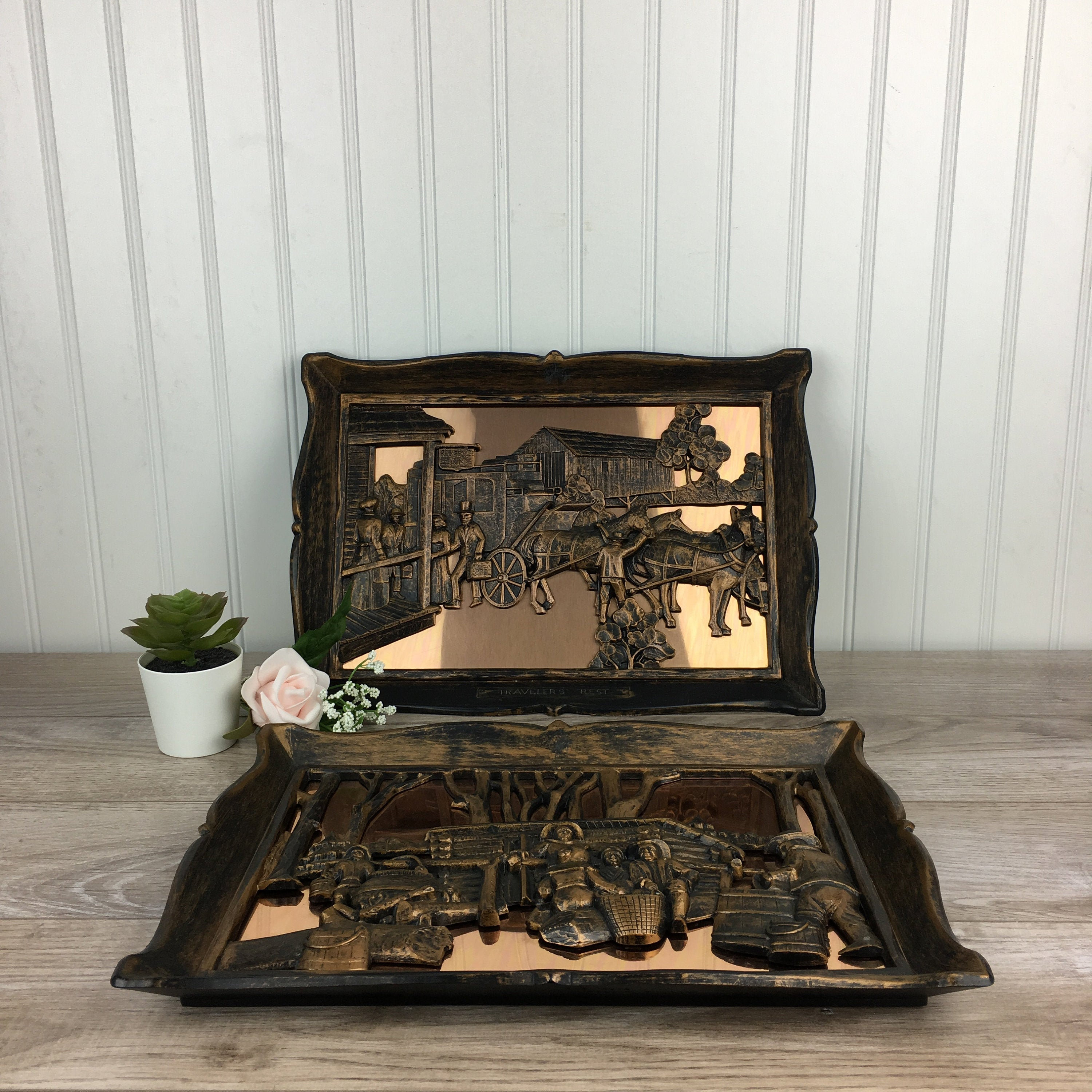 Pair of Vintage Coppercraft Guild Wall Hangings Maple Sugar | Etsy