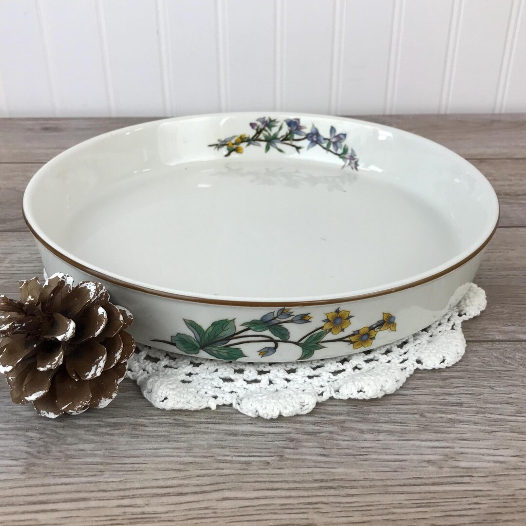 Vintage Woodhill Stoneware Pie or Quiche Plate, Fine Bakeware Oven Safe ...