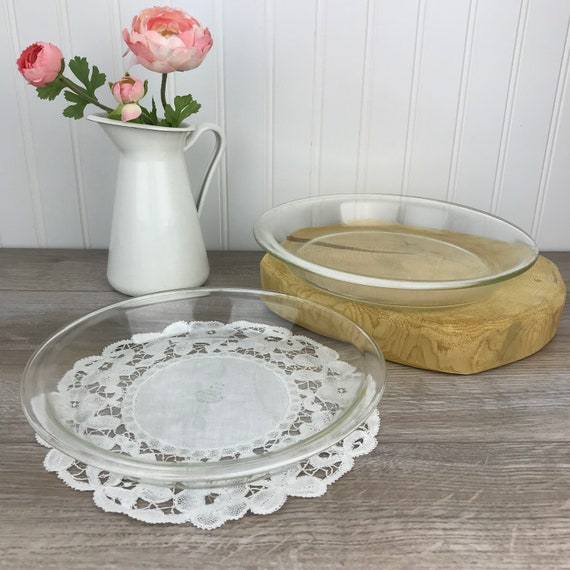 Set of 2 Vintage Pyrex Glass Pie Plates 9 Inch Pie Plates - Etsy