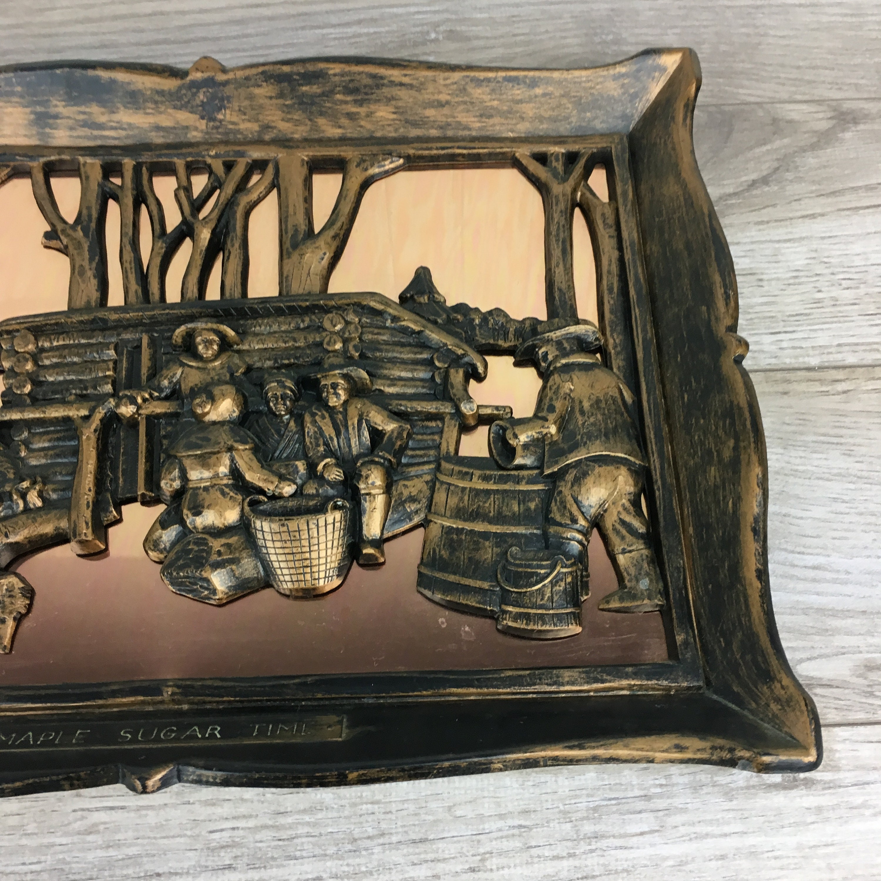 Pair of Vintage Coppercraft Guild Wall Hangings Maple Sugar | Etsy