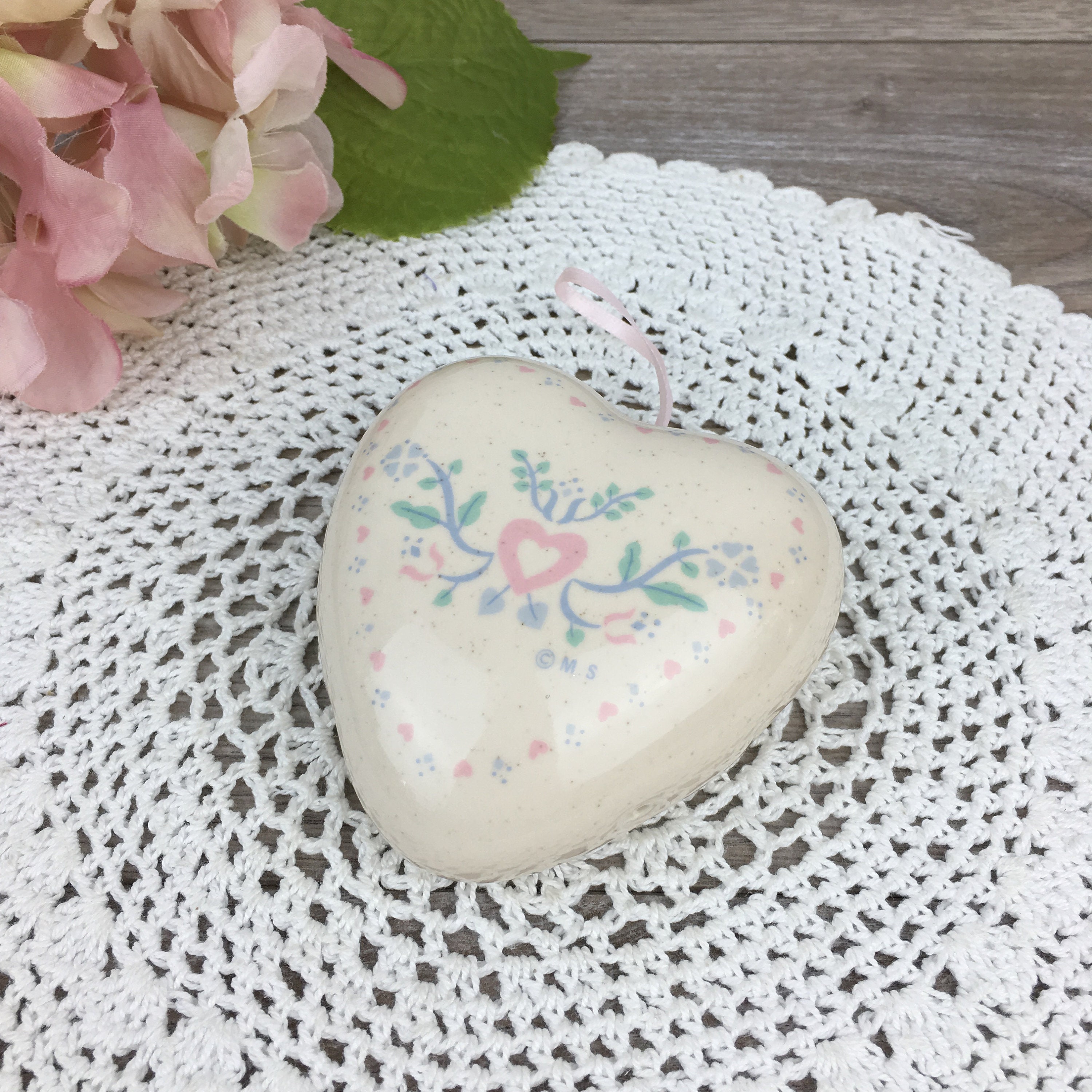 Vintage Ceramic Pomander Potpourri Ball Heart Shaped - Etsy