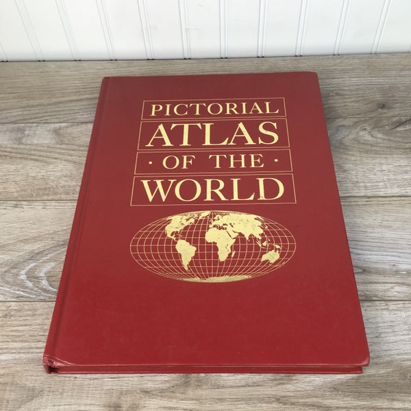 Atlas of the World Book - Etsy