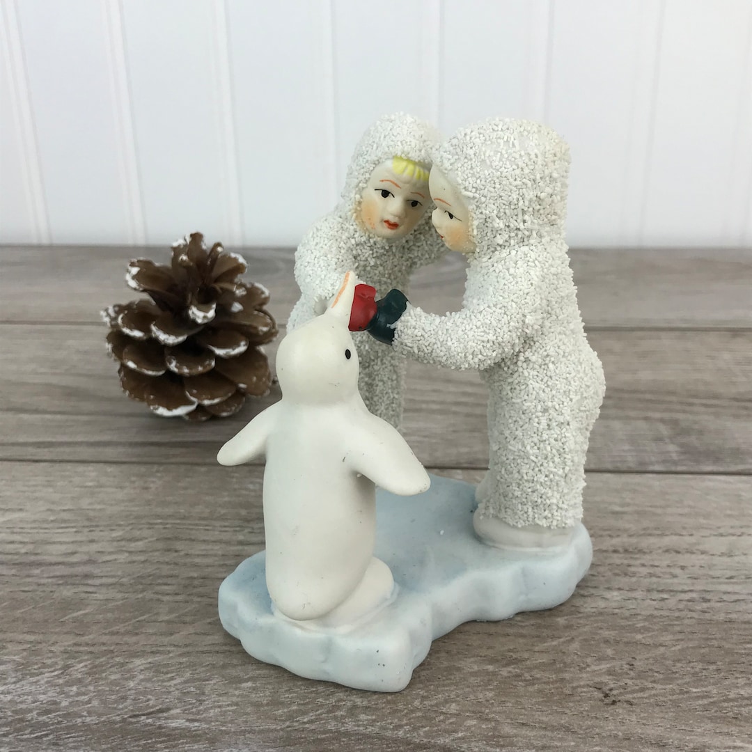Vintage Snowbabies Figurine, 1990's, Collectible Snow Baby, Dancing ...