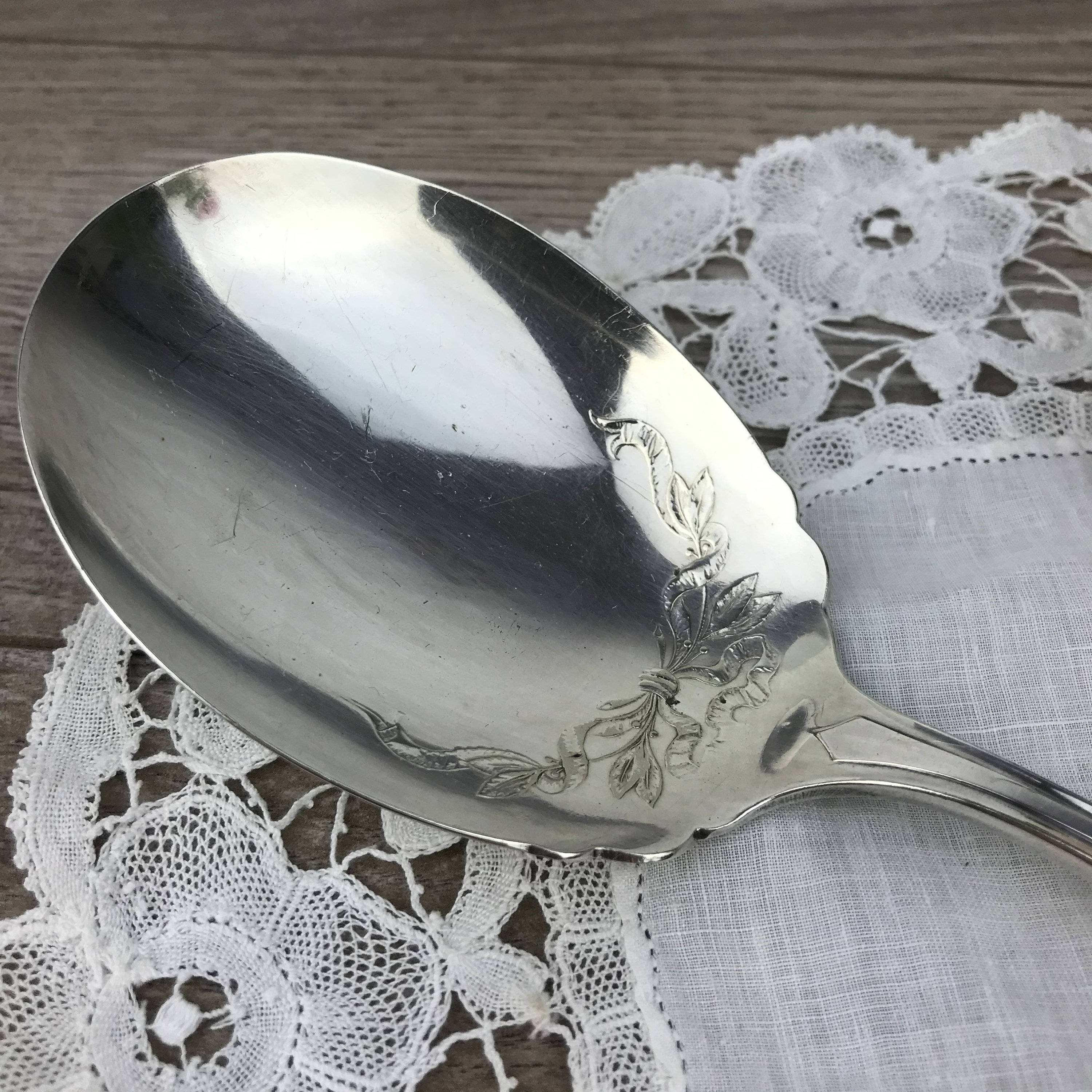 Vintage Oneida Community Par Plate Serving Spoon Large Silver - Etsy