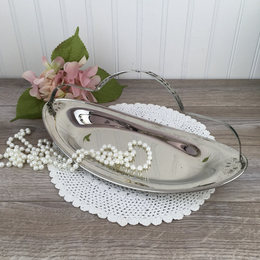 Vintage Chrome Relish Dish With Handle, Farberware Brooklyn, Mid ...
