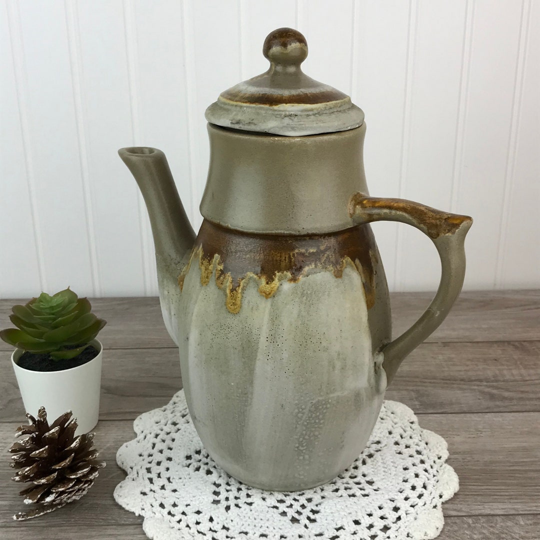 Vintage Laurentian Pottery Lava Drip Coffee Pot, Teapot, Water Jar ...