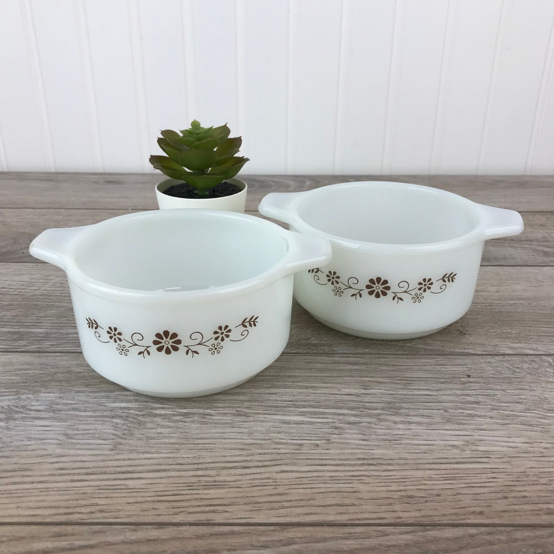 Set of 2 Vintage Termocrisa Mexico Soup Bowls With Handles, Mini ...
