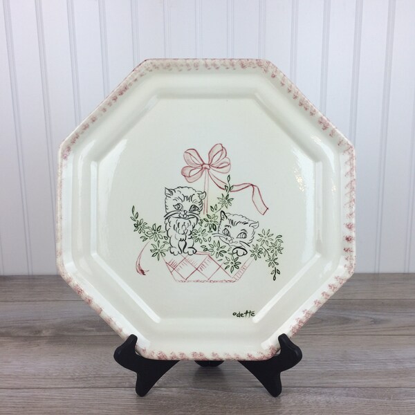 Cat Decorative Plate - Etsy