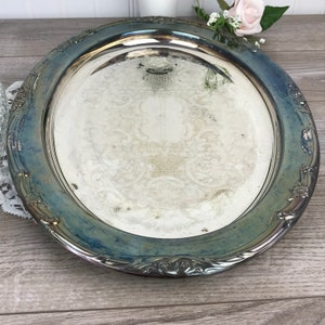 Vintage Silver Plate Relish Dish W/ Glass Insert, 5 Sections, Etched ...