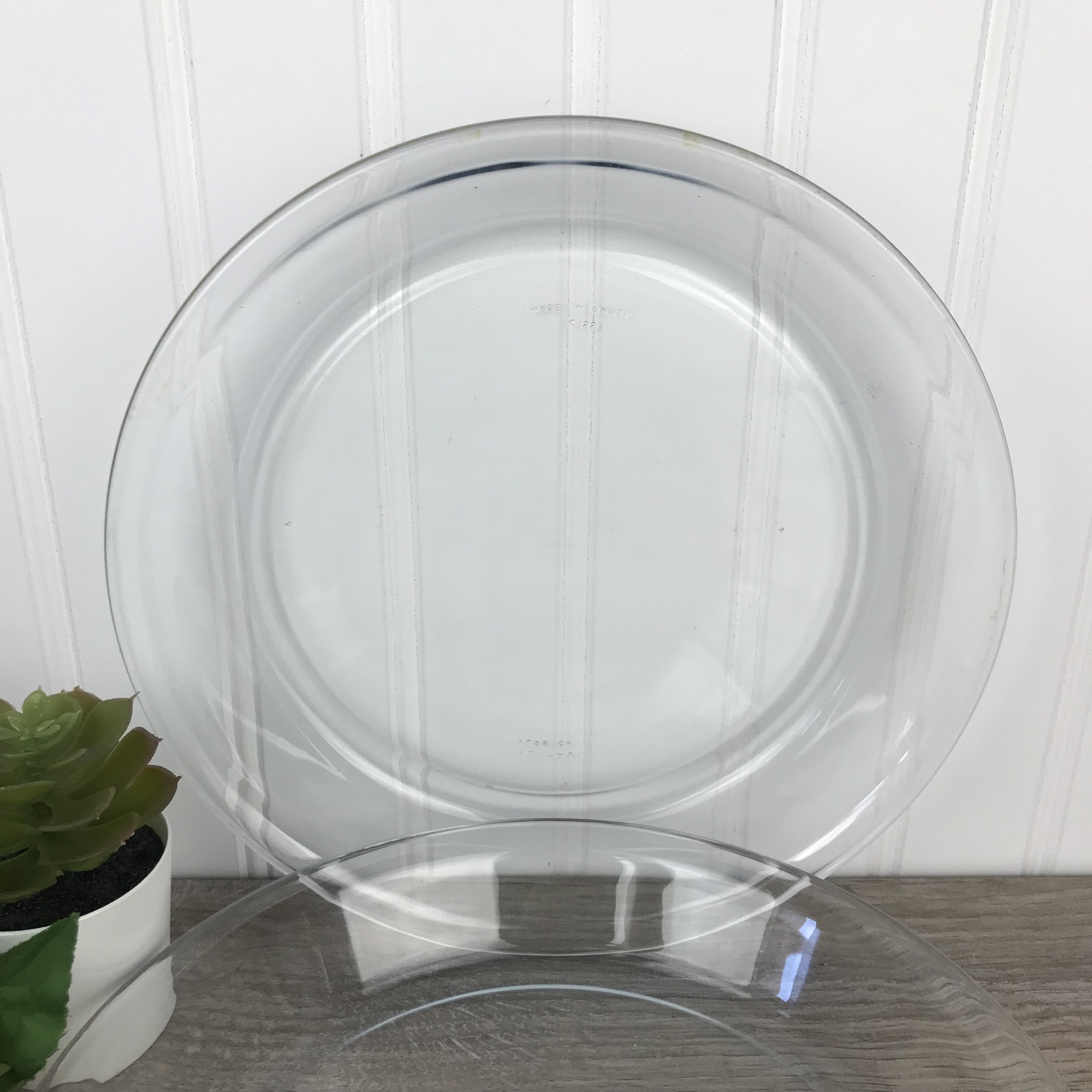 Set of 2 Vintage Marinex 9 Inch Pie Plates Clear Glass W/ - Etsy