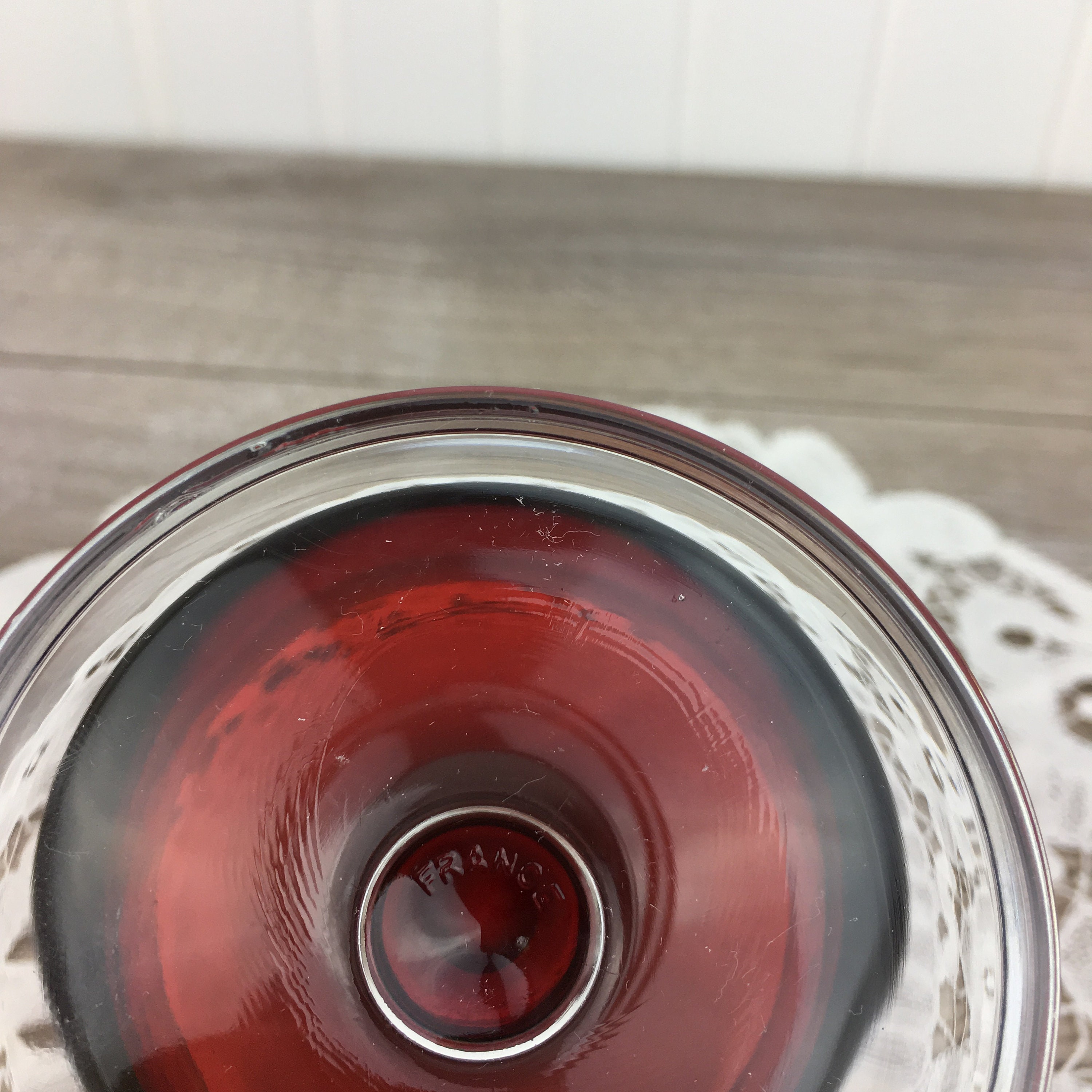 Vintage Ruby Red Luminarc 4 Oz Dessert Cups Set of 4 Sorbet | Etsy