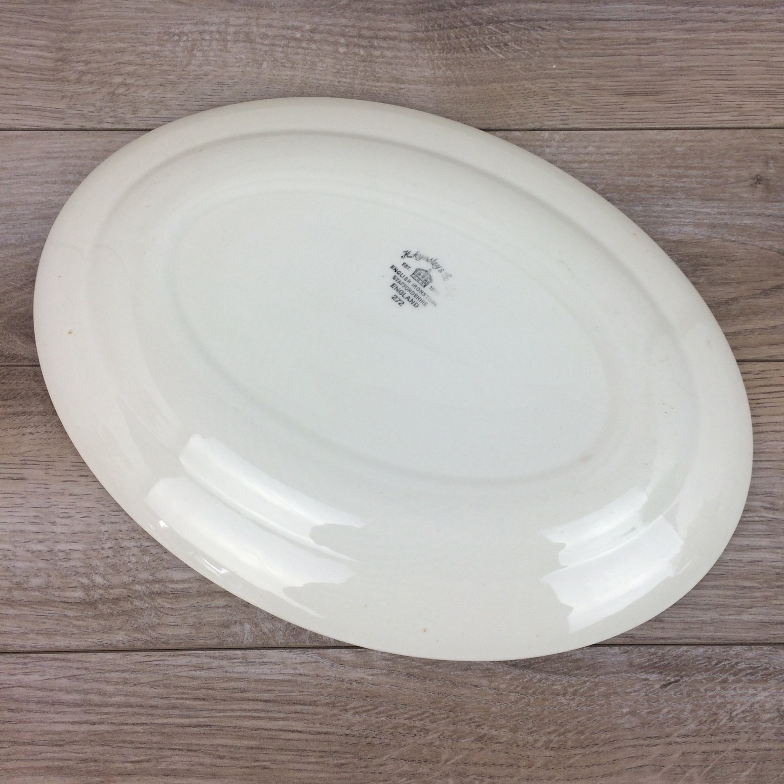 Vintage Ironstone Serving Platter 12.5 Inches Oval Plate - Etsy