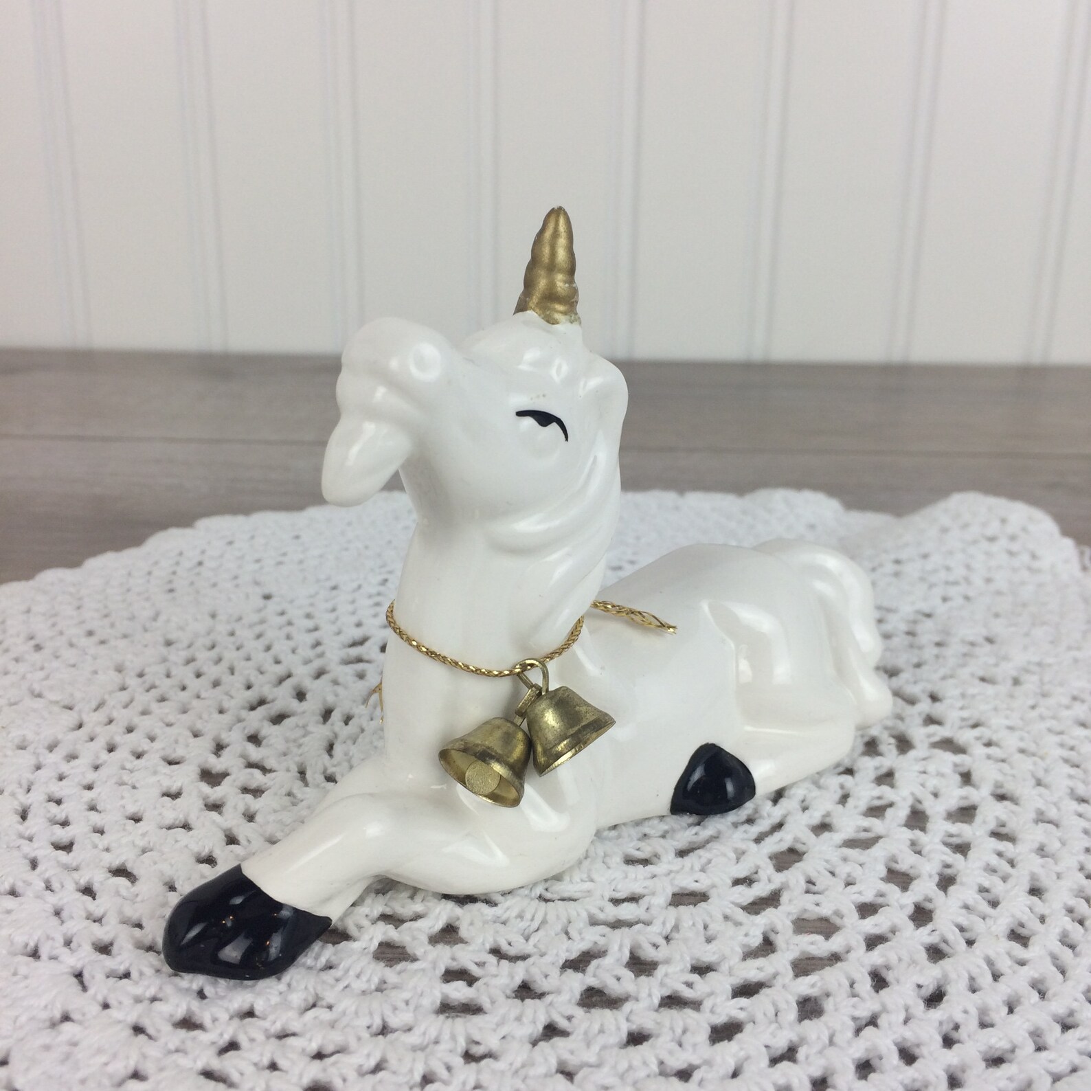 Vintage Unicorn Figurine / Mid Century Hollywood Regency | Etsy