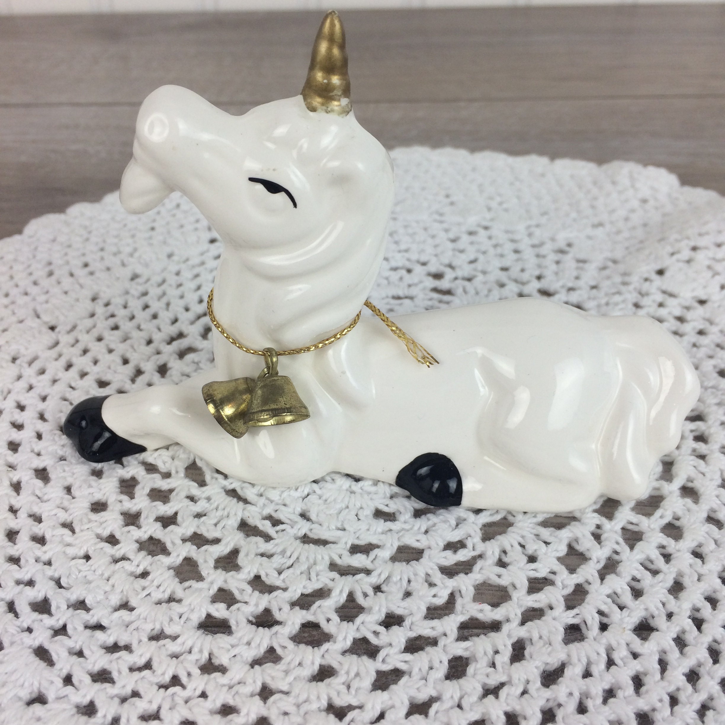 Vintage Unicorn Figurine / Mid Century Hollywood Regency | Etsy