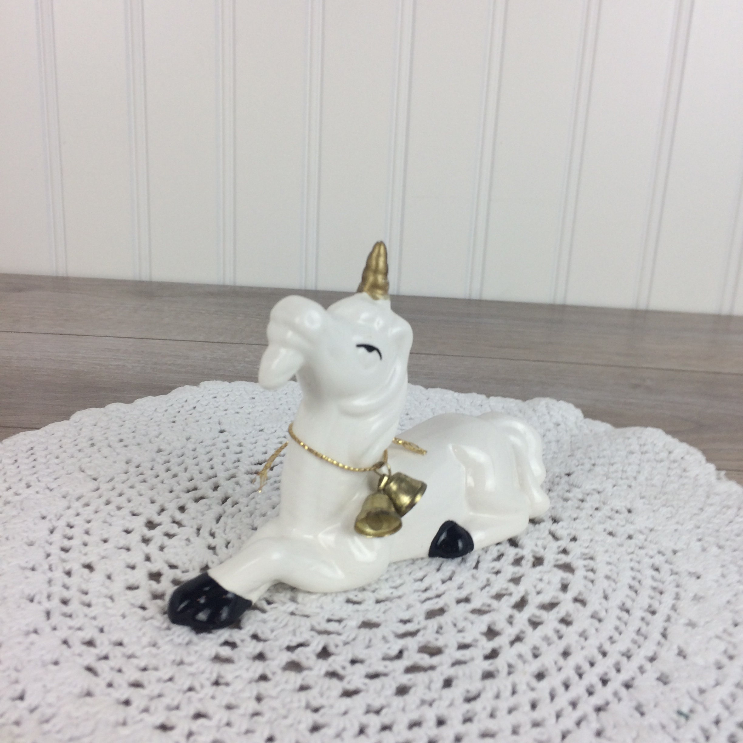 Vintage Unicorn Figurine / Mid Century Hollywood Regency | Etsy