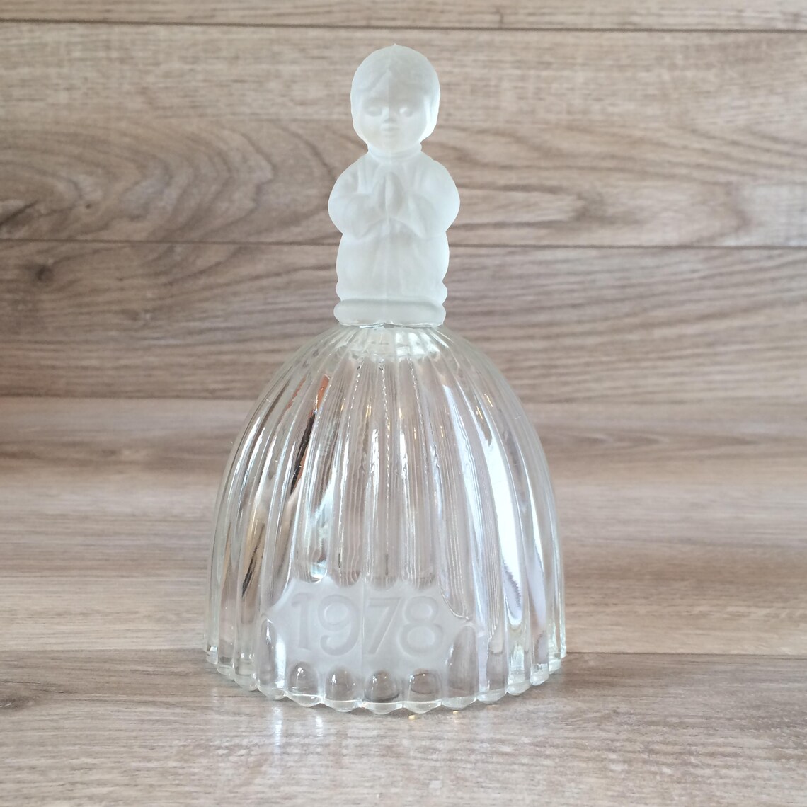 Vintage Goebel Crystal Glass Bell Year 1978 / Child Praying | Etsy