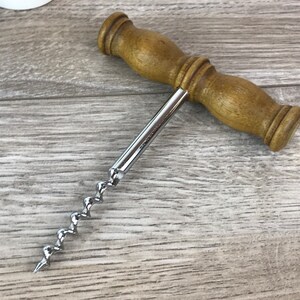Vintage Bar Tools 3 Piece Set W/ Carved Wood Handles, Stainless Steel ...