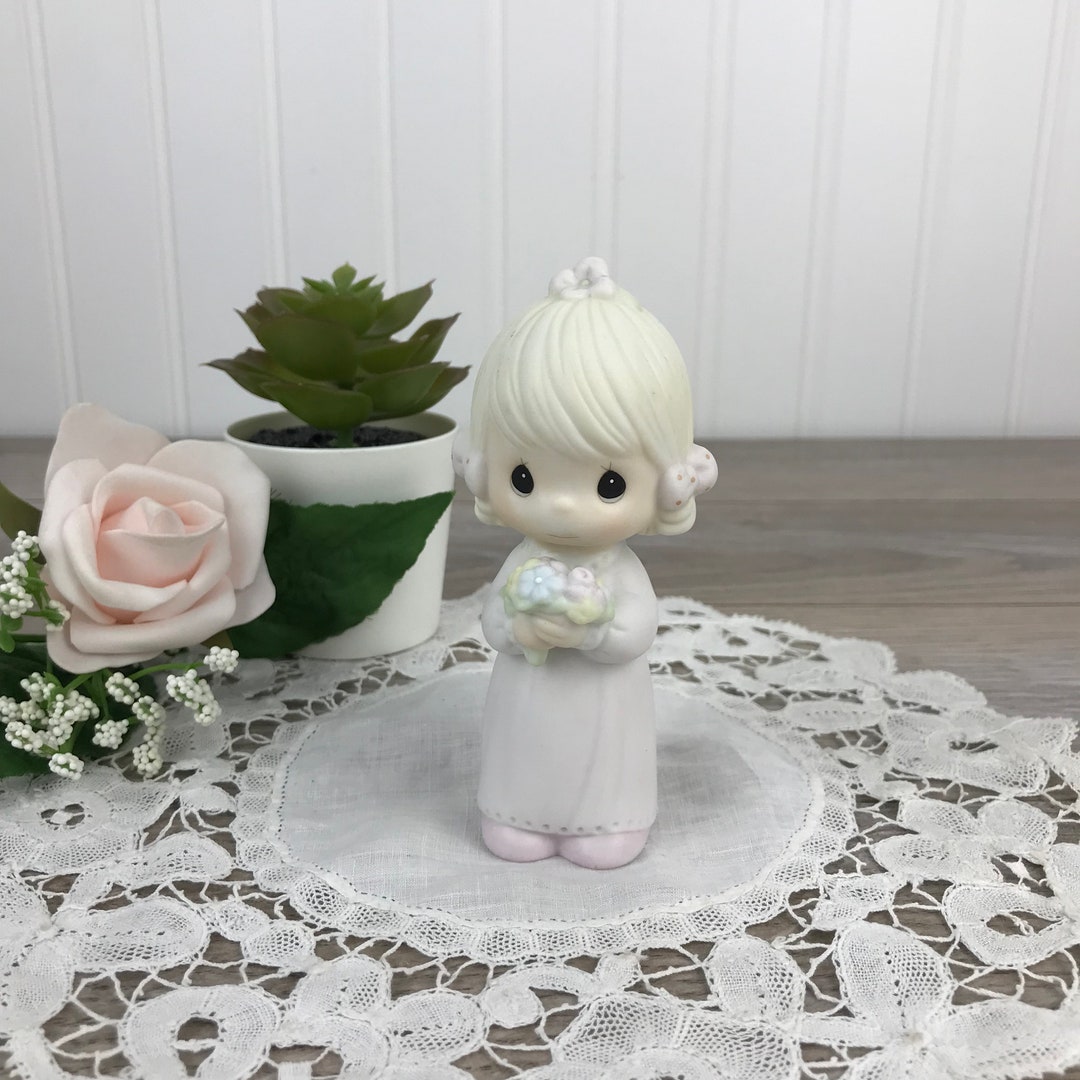 Vintage Precious Moments Figurine, Bridesmaid, 1983 Enesco, Wedding ...