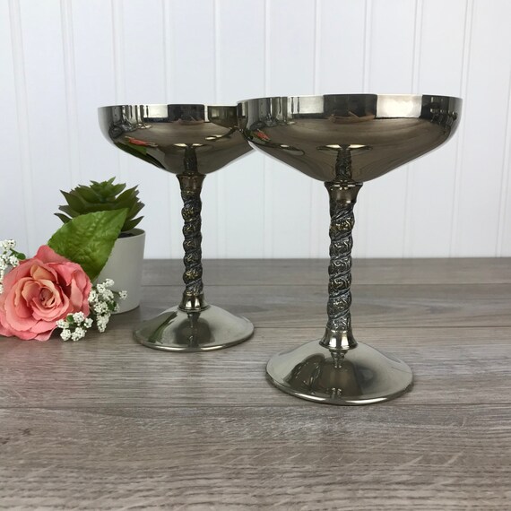 Vintage Silver Plate Ice Cups Footed Ice Cream Dish FB - Etsy