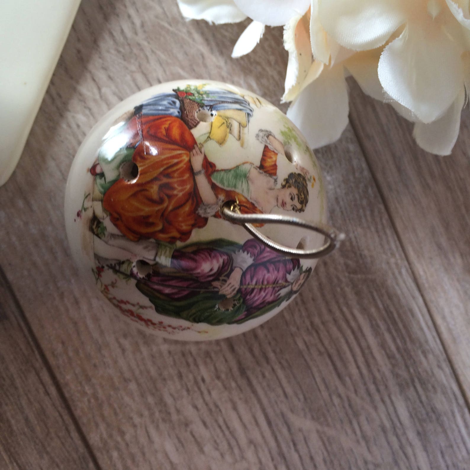 Vintage Ceramic Potpourri Ball and Cake Server Home Decor Set - Etsy