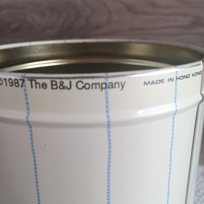 Vintage Tin Container 1987 the B&J Company Tin Box Victorian | Etsy