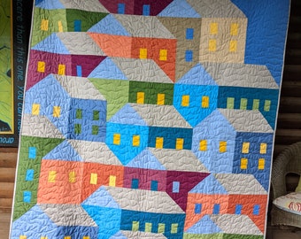 Hillside Houses Quilt Pattern PDF Digital Download - Etsy