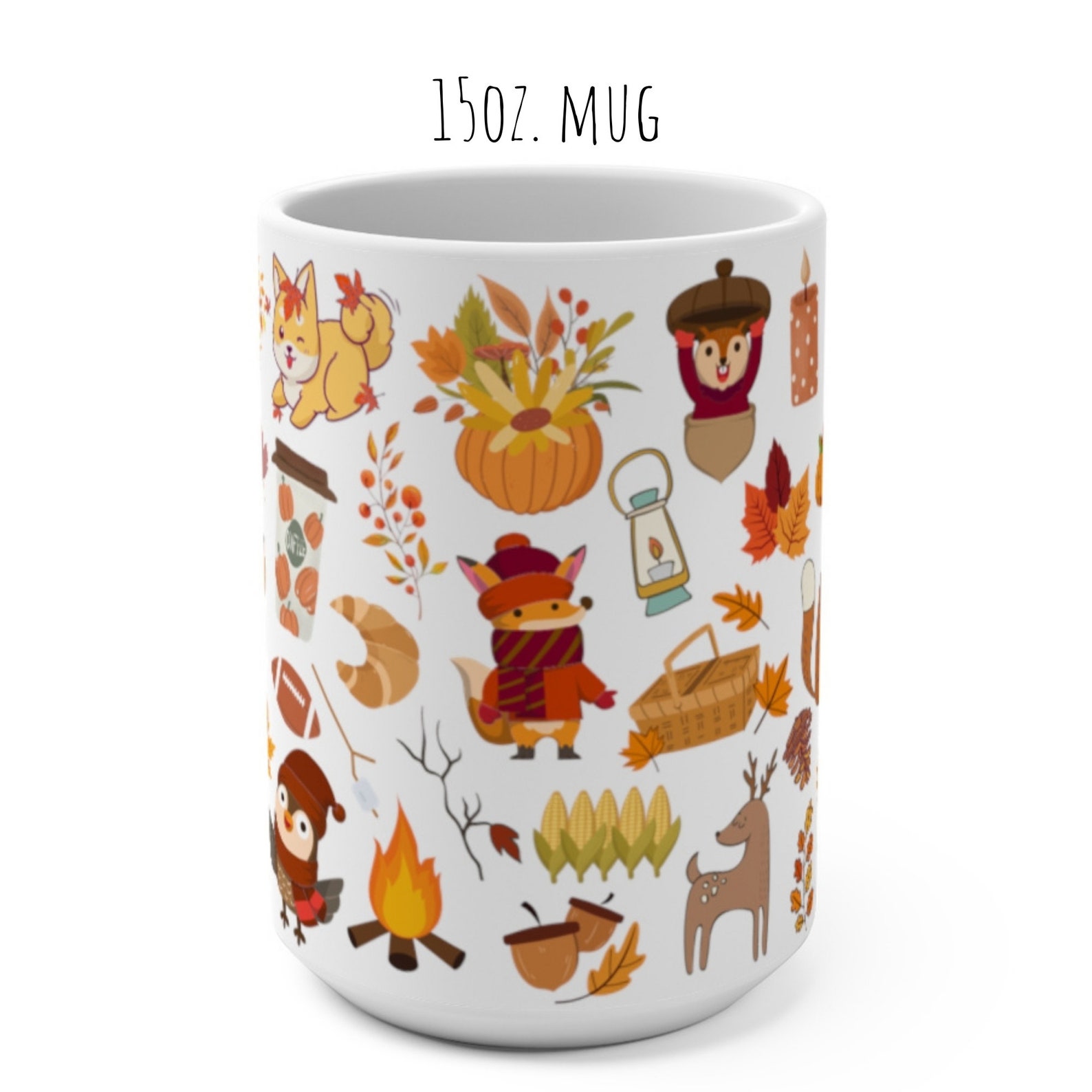 Favorite Things Fall Mug Autumn Coffee Mug Cute Fall | Etsy