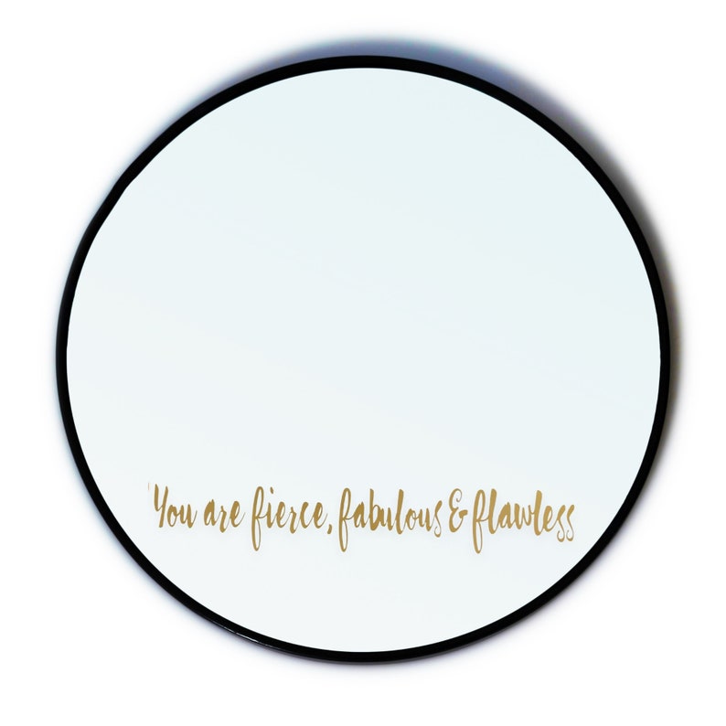You Are Fierce Fabulous & Flawless Mirror Decal Wall Sticker - Etsy
