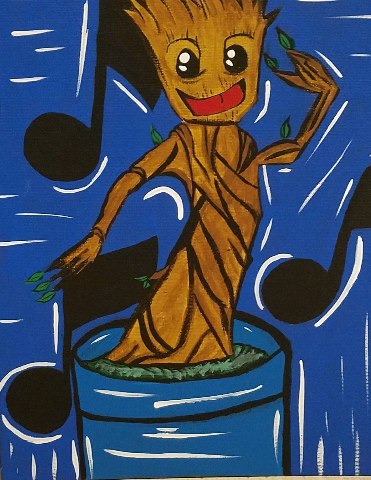 Baby Groot Fan Art 8x10 Print - Etsy