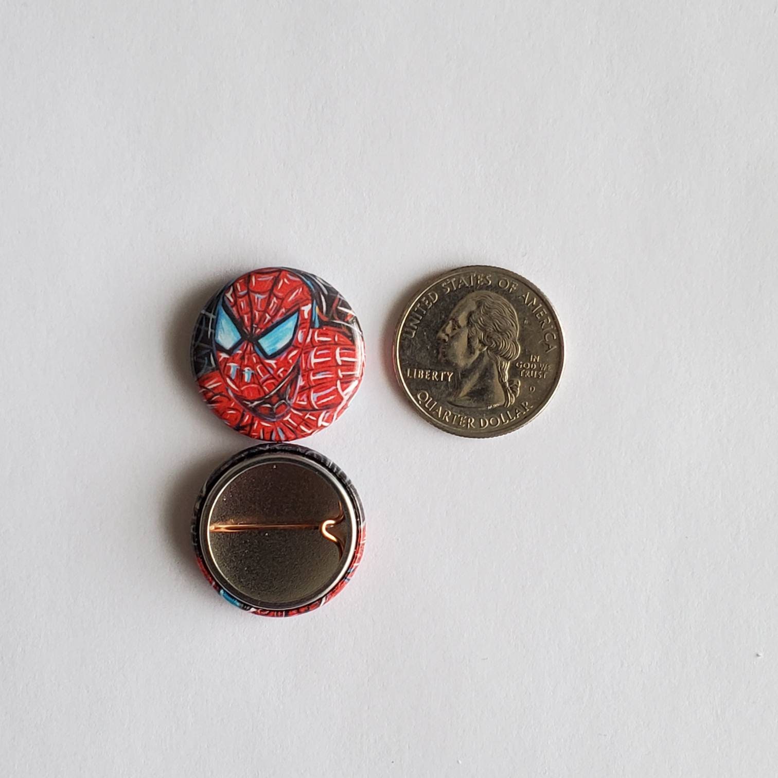 Spiderman Fan Art Button/pin - Etsy