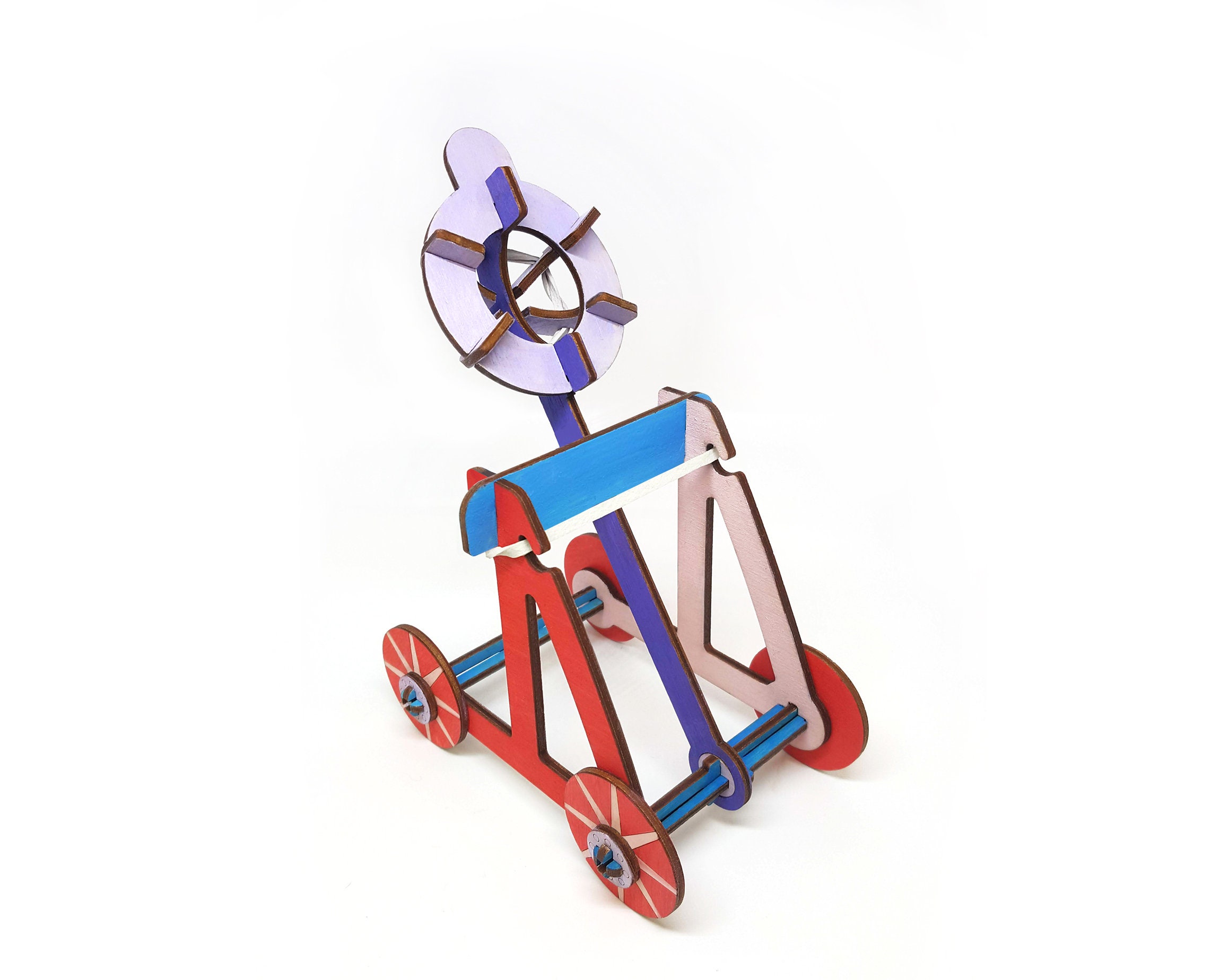 DIY Wooden Scoop Catapult & Target Bundle, Craft Wooden STEM Toy ...