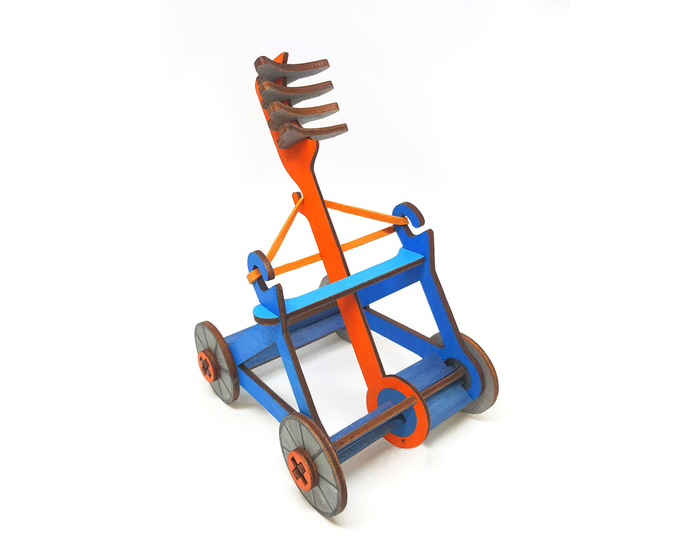 DIY Wooden Miniature Catapult Kit, STEM Physics Kit, Children's Toy ...