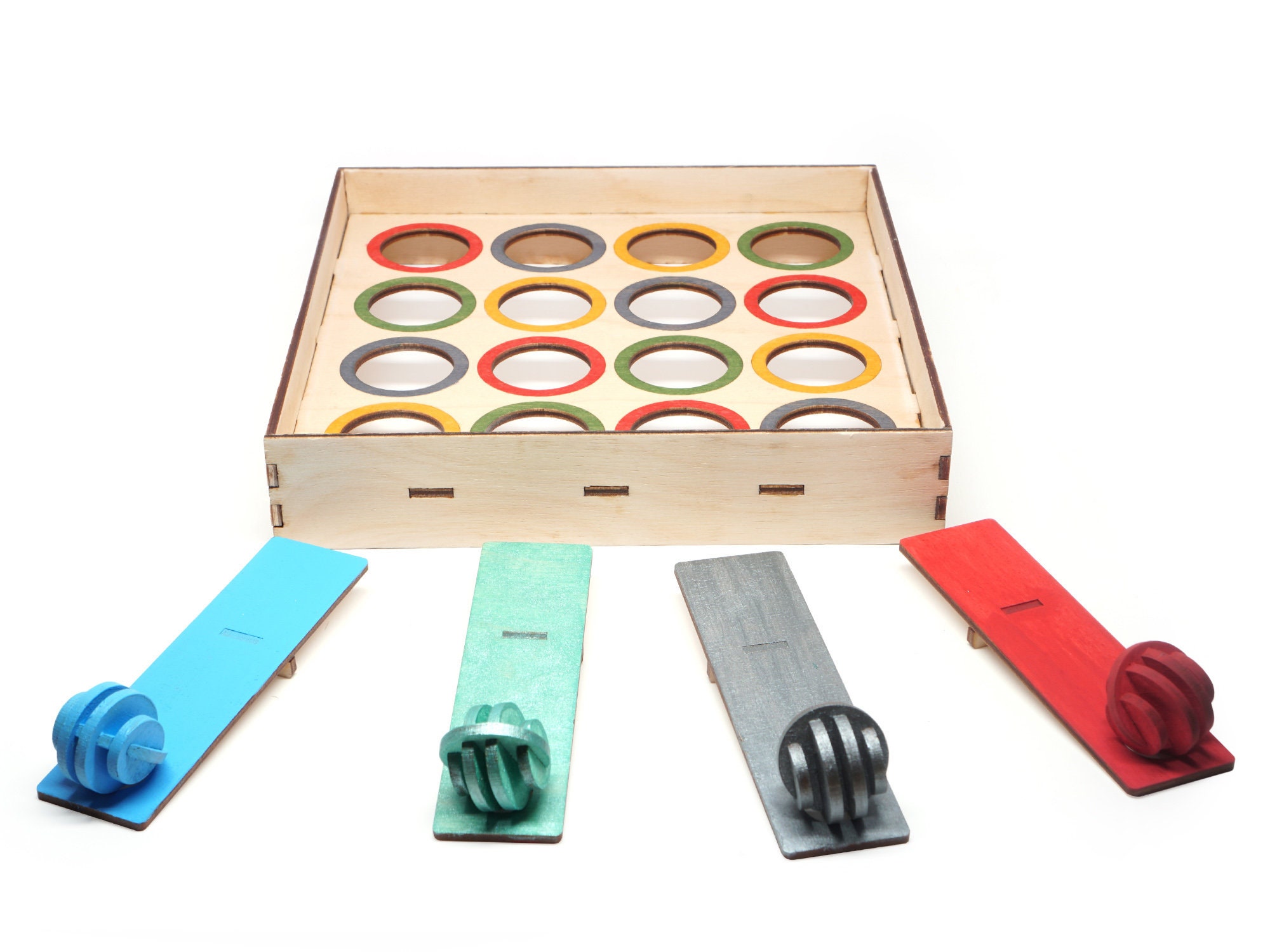DIY Flying Sprites Game, STEM Physics Toy, Wooden Ball Launcher, DIY ...