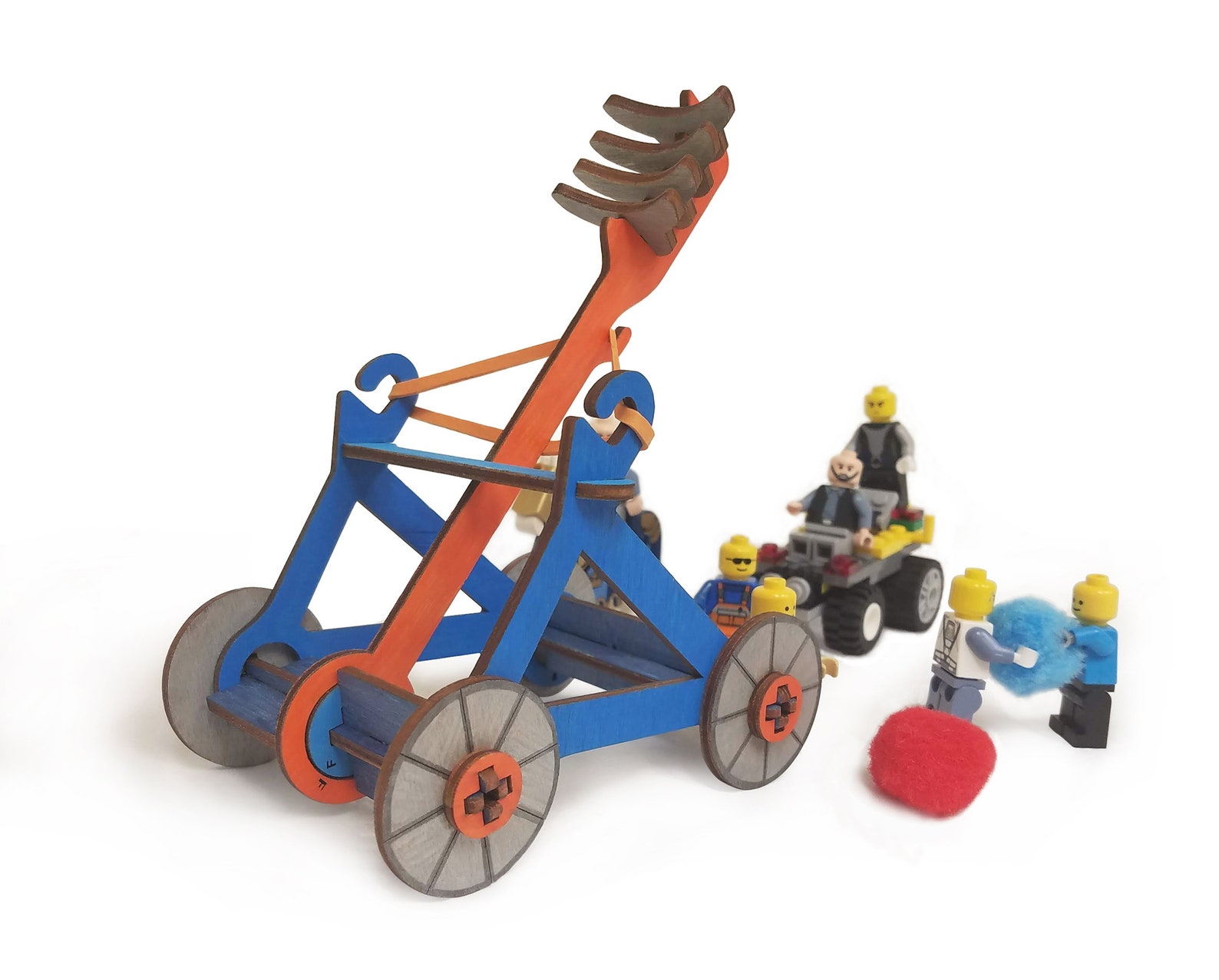 DIY Wooden Miniature Catapult Kit, STEM Physics Kit, Children's Toy ...