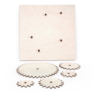 Lasercut Gears, Wooden Gears, Gear Toys, Gear Board, Montessori Toys ...