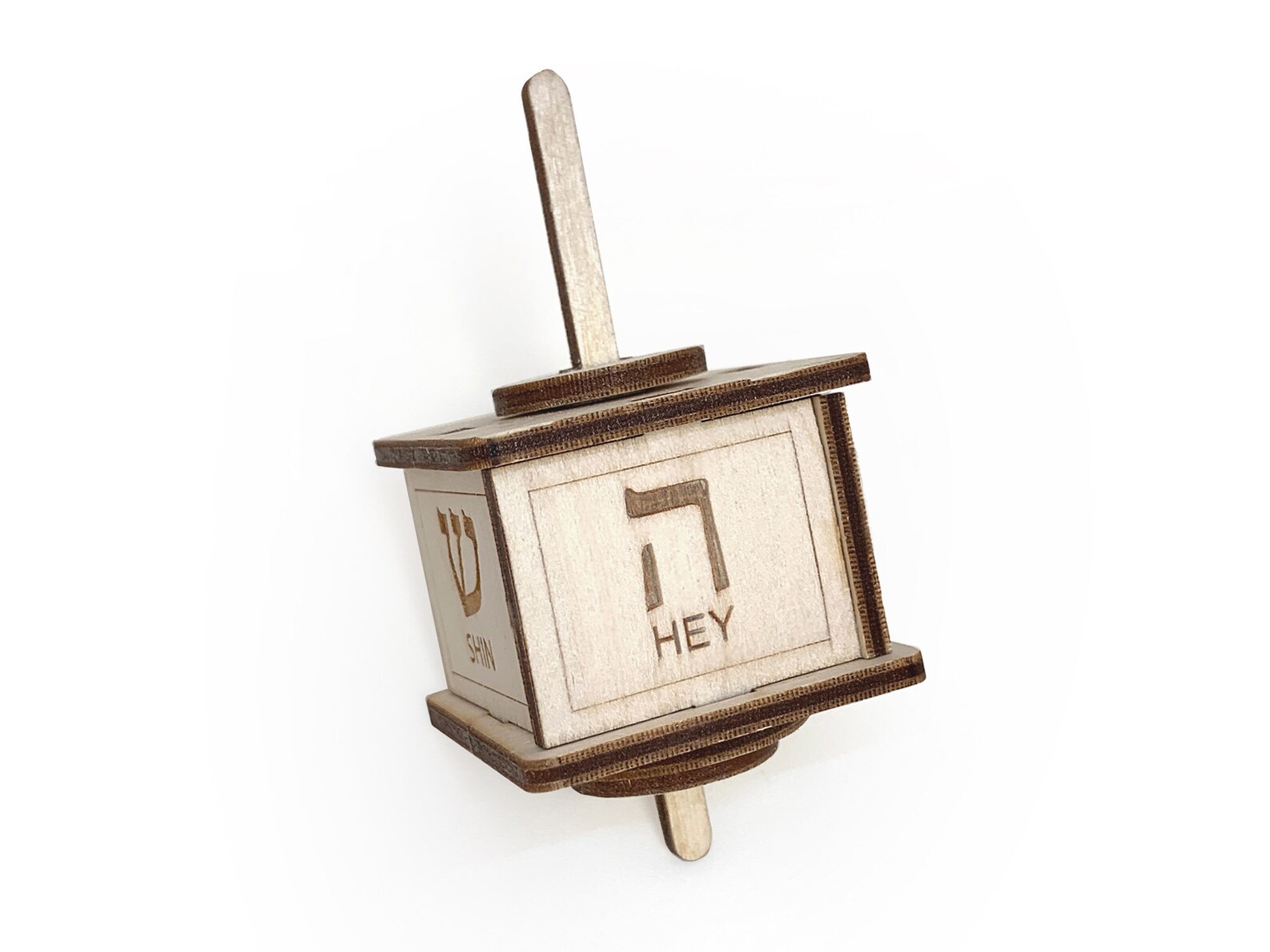 DIY Wooden Hanukkah Dreidel Kit, Lasercut Wooden Dreidel, Wooden ...