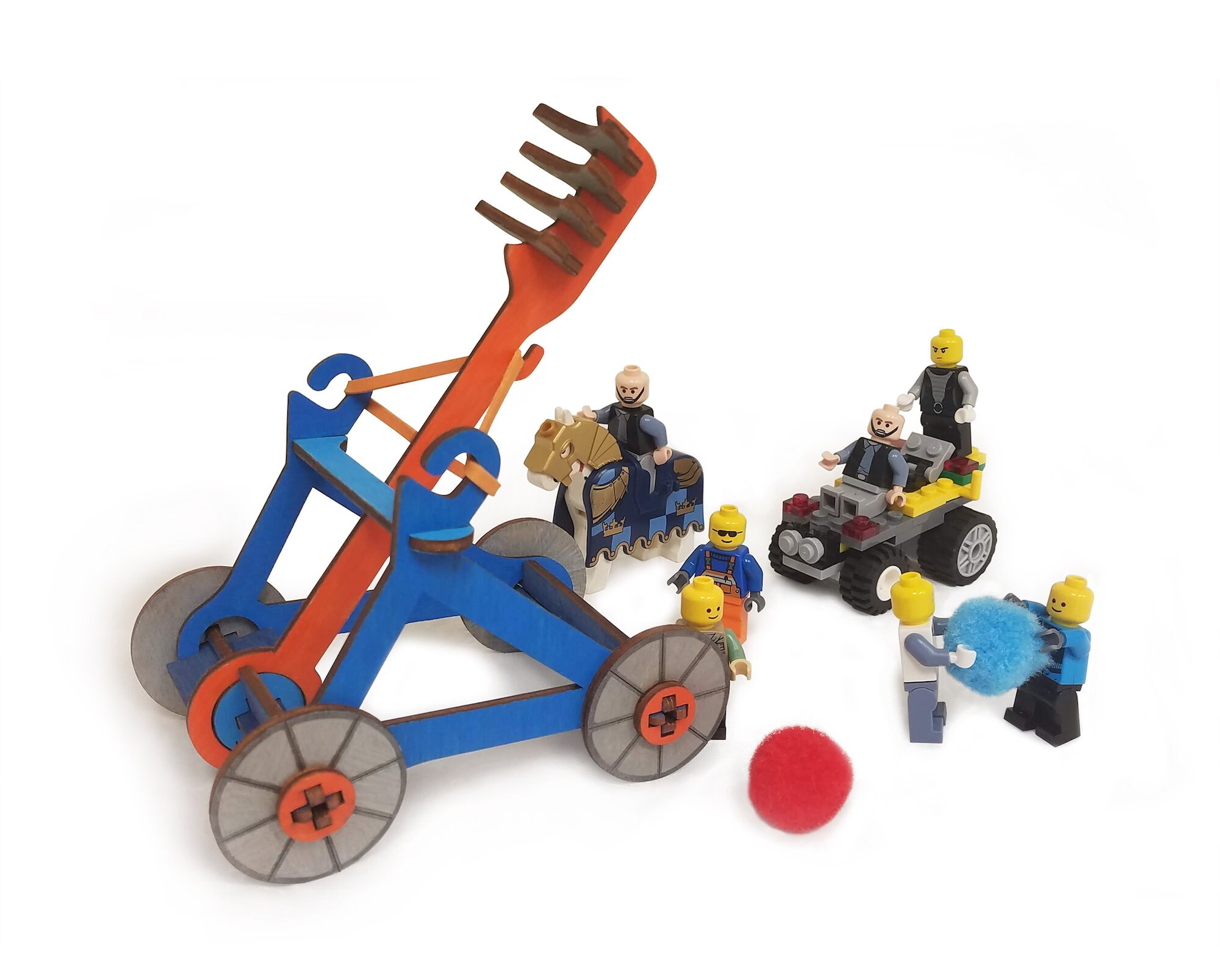 DIY Laser Cut Catapult and Target Kit, Wooden Miniature Catapult, Gift ...