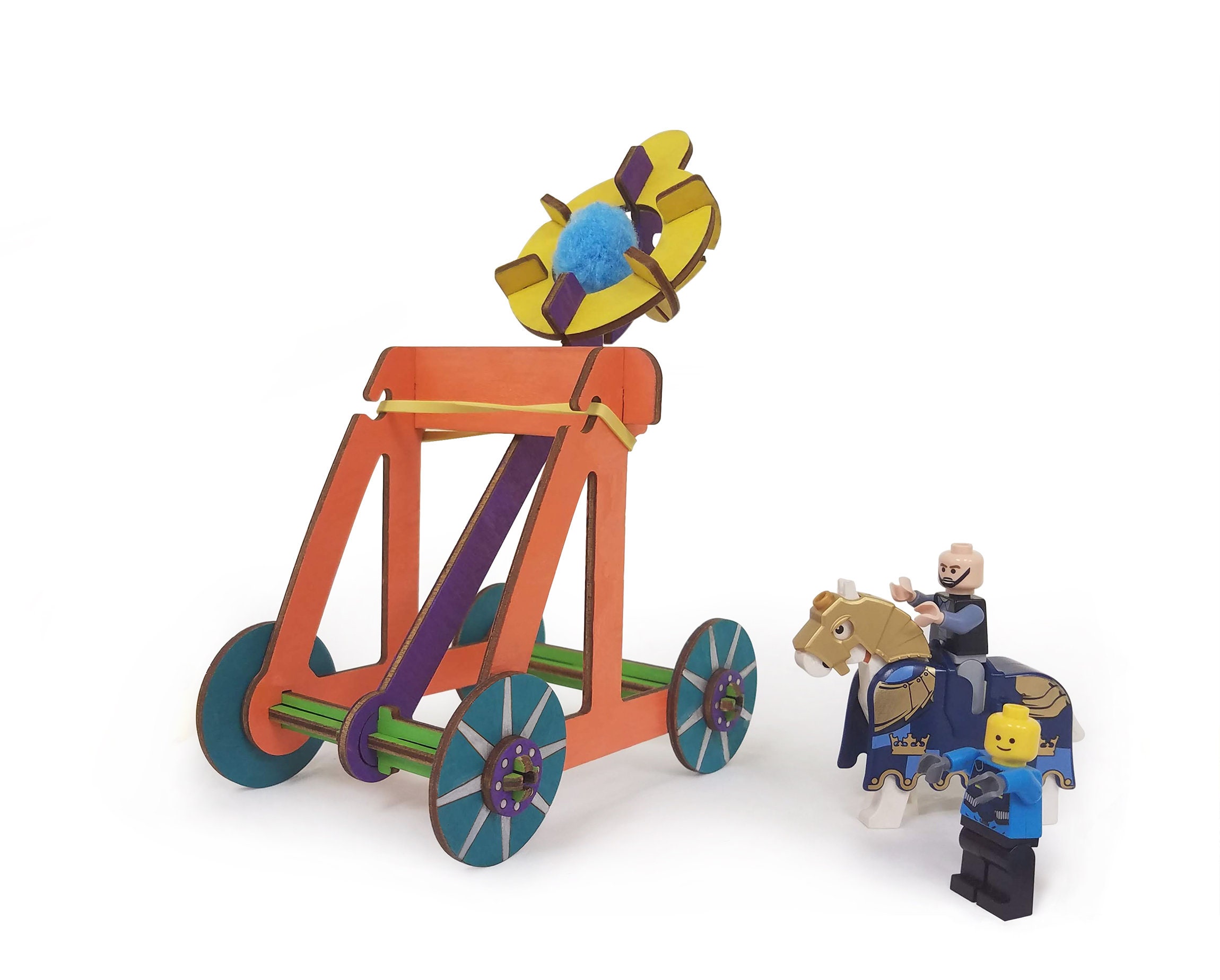 DIY Wooden Scoop Catapult & Target Bundle, Craft Wooden STEM Toy ...