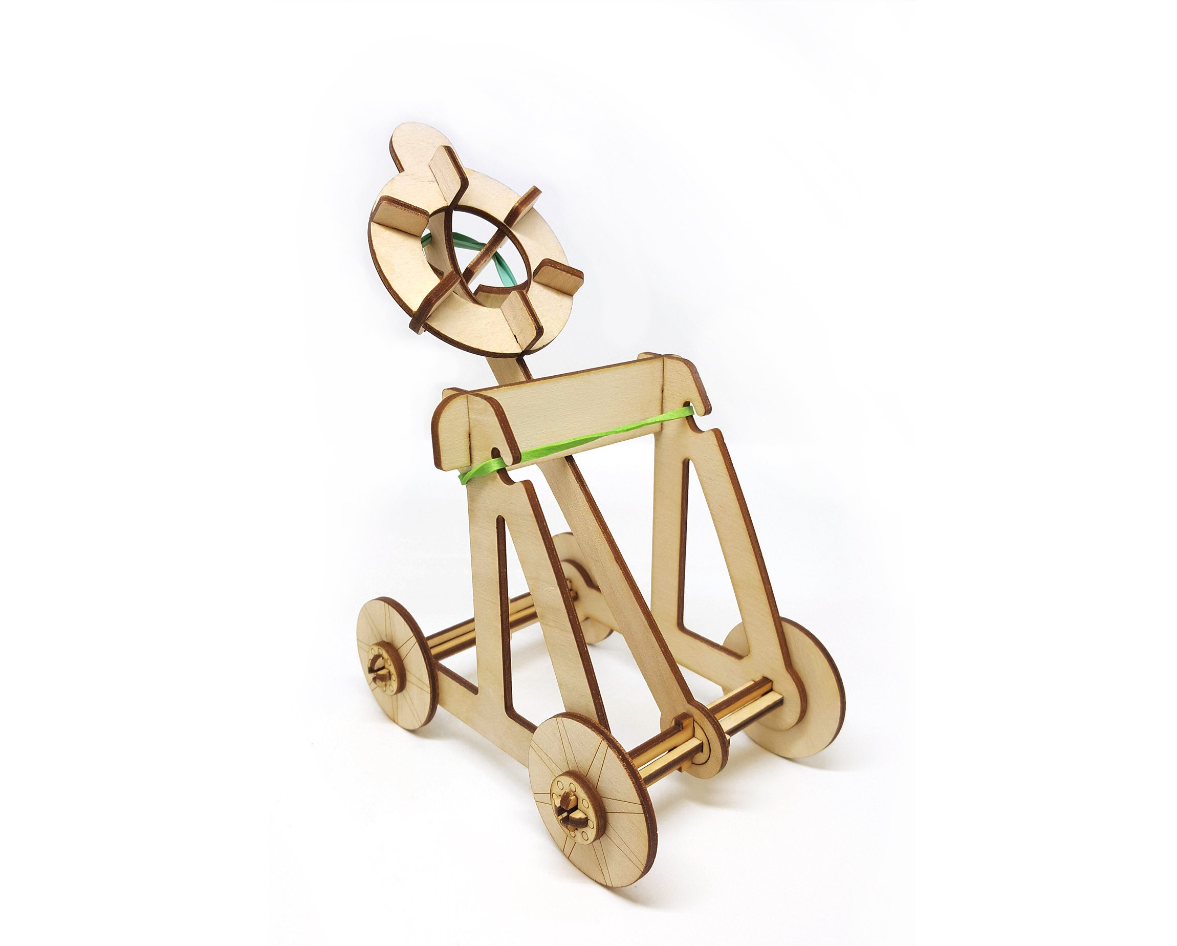 DIY Wooden Scoop Catapult & Target Bundle, Craft Wooden STEM Toy ...